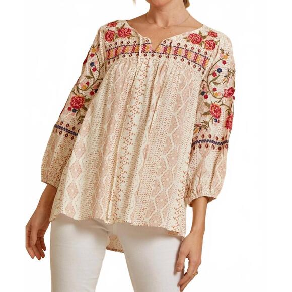 ANDREE BY UNIT | Tops | New Andree By Unit Floral Embroidered Babydoll ...